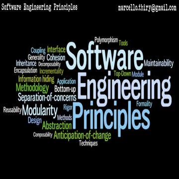 Software engineering principles (marcello thiry) | PPT