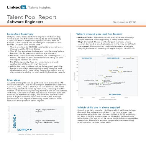 Software engineers talent pool reports | PDF