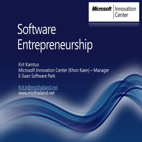 Software Entrepreneurship | PPTX | Cloud Computing | Internet