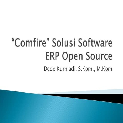 Comfire Software ERP Open SOurce | PPTX