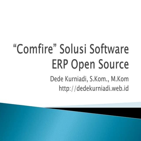 Comfire Software ERP Open SOurce | PPTX