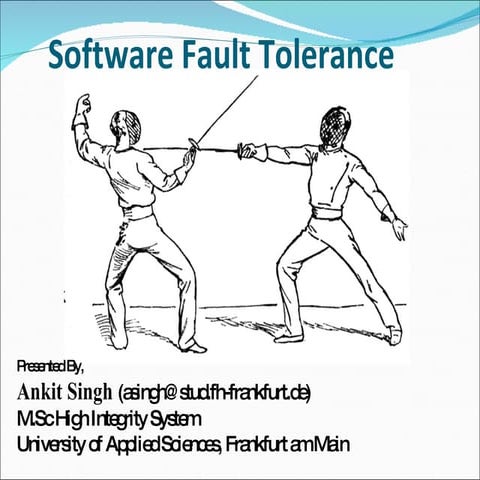 Software Fault Tolerance Ppt Operating Systems Computer Software