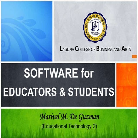 Software for Educators and Students | PPTX