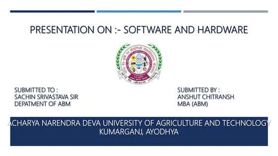 Hardware & Software | PPT