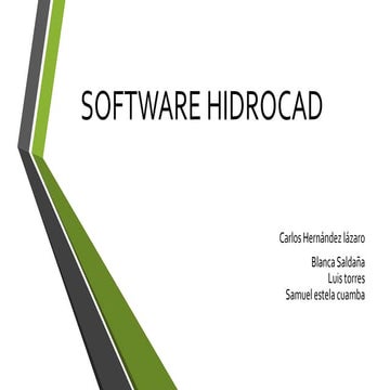 Software hidrocad | PPTX