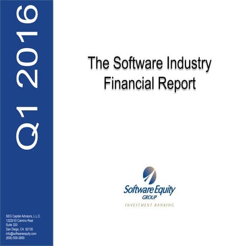 Software industry financial_report_1_q16 | PPT