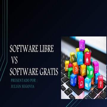 Diferencias entre shareware, freeware y software libre | PPTX