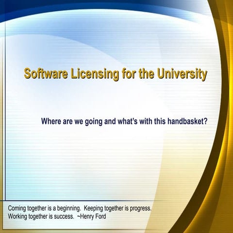 Software licensing update 12 10-08 | PPT
