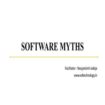 Software Myths Software Engineering Notes Ppt