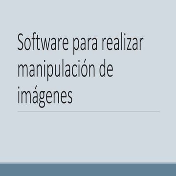 Diferentes software | PPTX