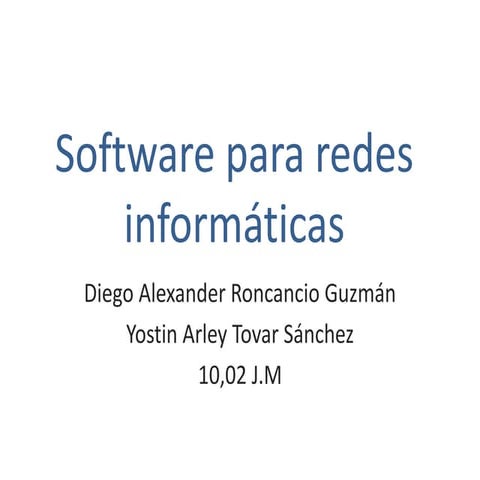 1.3.1b software de red | PPTX