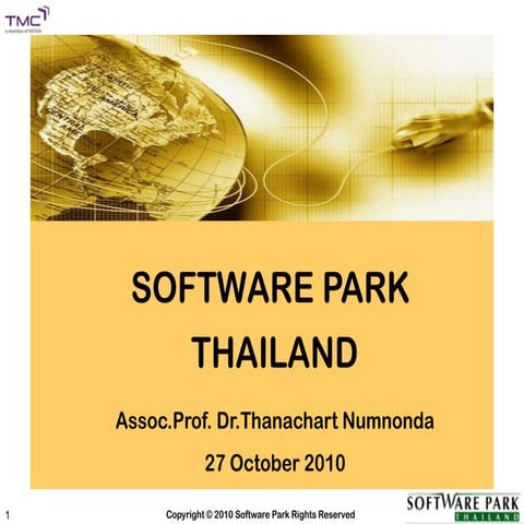 Software park Thailand presentation For Undergraduate Students | PPT