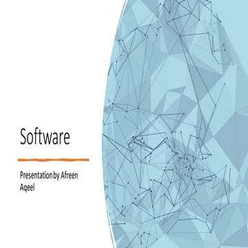 Software presentation | PDF