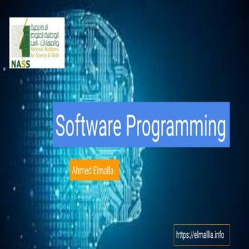Ahmed Elmalla Software And Automation Projects Nass Academy Ppt