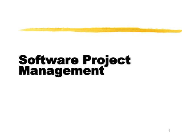 Software Project Managementlpuslideanshgupta Ppt