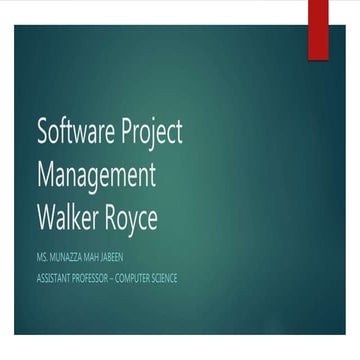 Software project management - Chapter 3 | PPTX