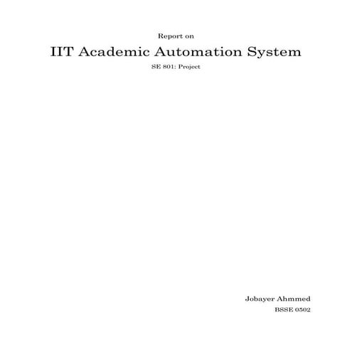 Software Project Report | PDF