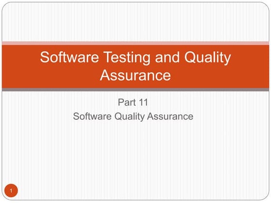 McCall Software Quality Model in Software Quality Assurance | PPTX