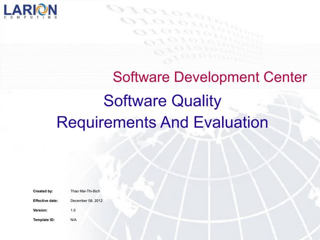 ISO IEC 25010 2011 Systems and Software Quality Requirements and ...