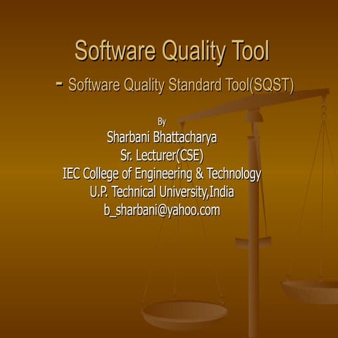 Software Quality Standard Tool | PPT