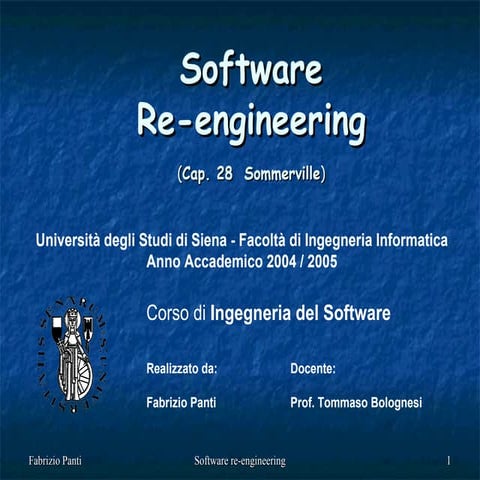 Software Re Engineering | PPT