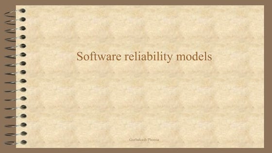 Software Reliability | PPTX