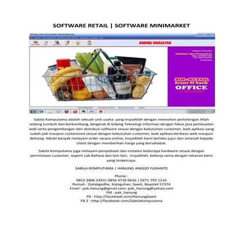 software retail minimarket, SOFTWARE RETAIL, software minimarket, SOFTWARE KASIR, software pos ...