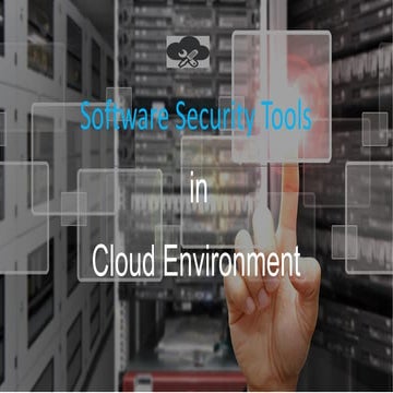 Software Security Tools in Cloud Environment | PDF
