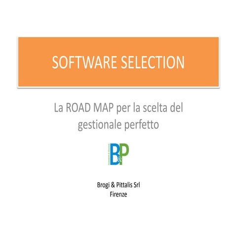 Software selection | PPT