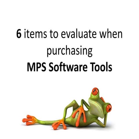 MPS Software Tools | PPTX