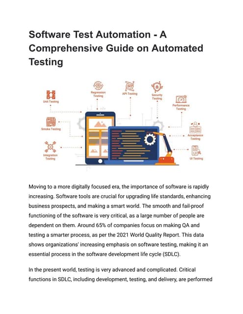 Introduction To Automation Testing Pptx Internet Computing