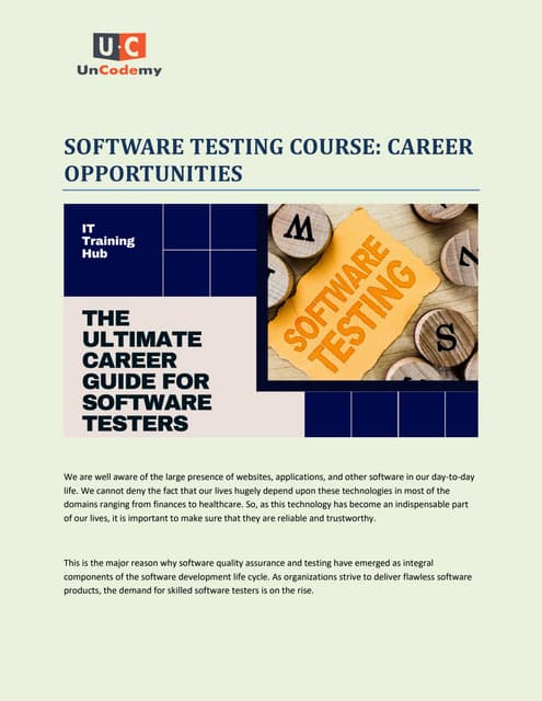 SOFTWARE TESTING COURSE.pdf SOFTWARE TESTING COURSE.pdf