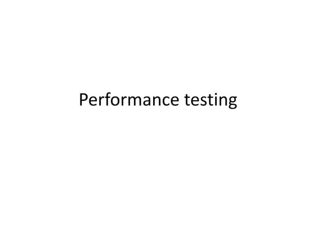Software Testing Performance Testing Ppt 4186