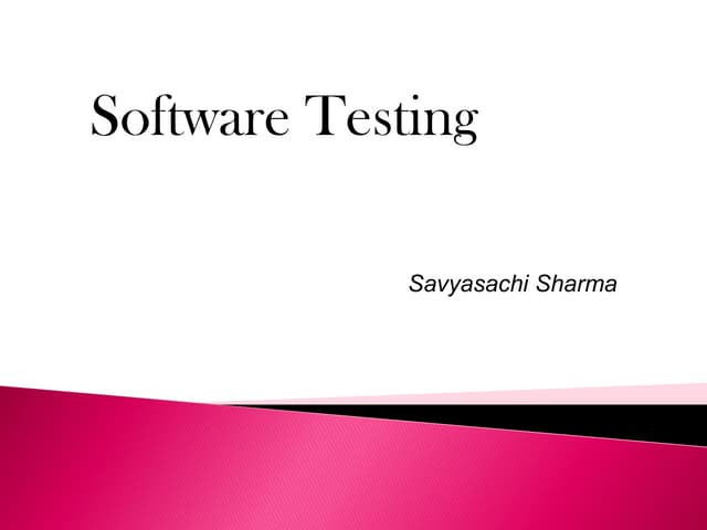 Software Testing Ppt Ppt