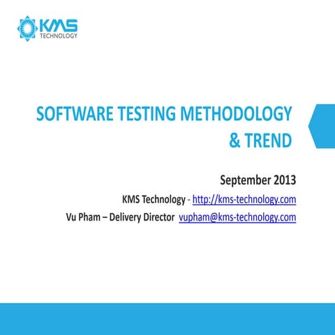 Software Testing Process And Trend Pdf Computer Software And Applications Computing