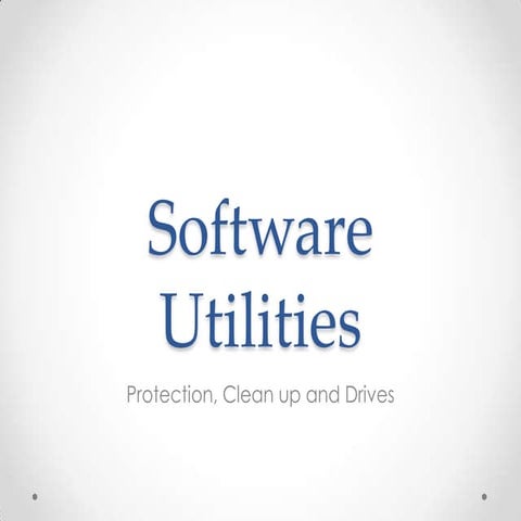 Utility software
