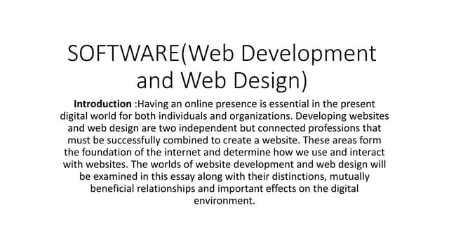 Web Designing Presentation | PDF
