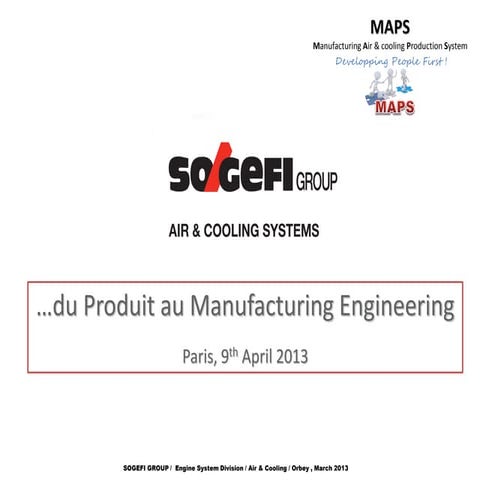 Sogefi : Du produit au lean engineering | PDF