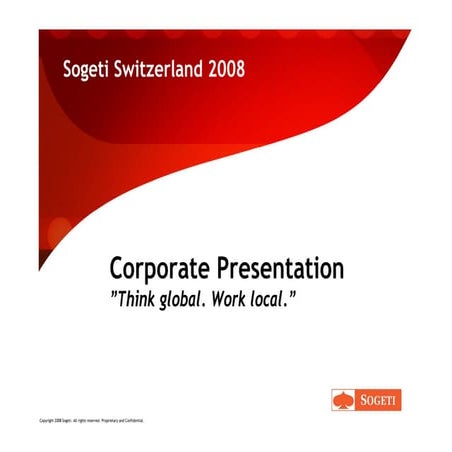 Sogeti Switzerland Presentation 2008 | PPT