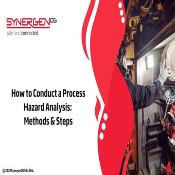 How to Conduct a Process Hazard Analysis: Methods & Steps | PDF