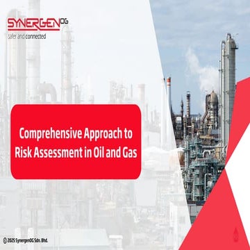 Comprehensive Approach to Risk Assessment in Oil and Gas | PDF
