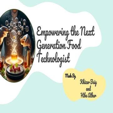 Empowering the next generation of food science | PPT