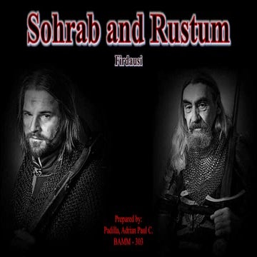Sohrab and rustum by Firdausi | PPTX