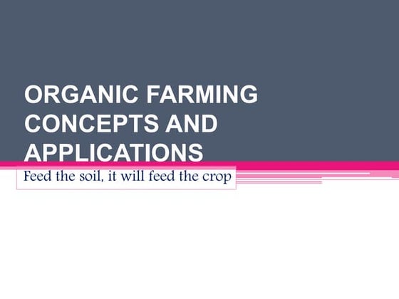 Organic farming Powerpoint presentation | PPTX