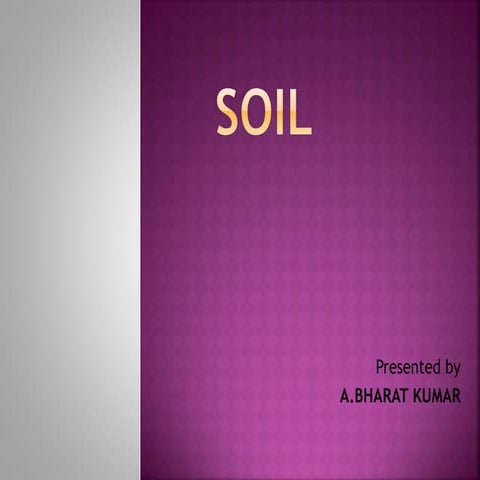 SOIL | PPT