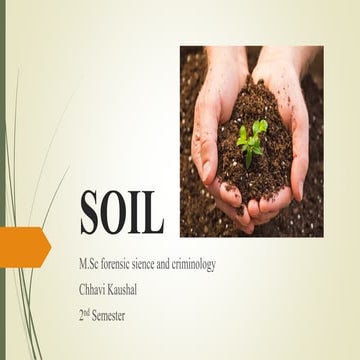 FORENSIC EXAMINATION OF Soil | PDF