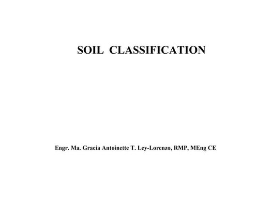 Examples on soil classification | DOC | Geology | Science