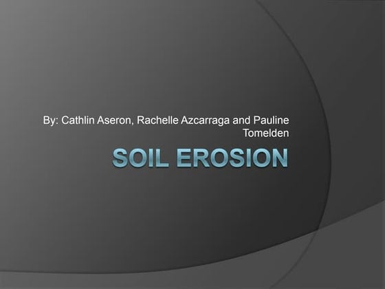 Geography grade 11 soil erosion presentation | PPT