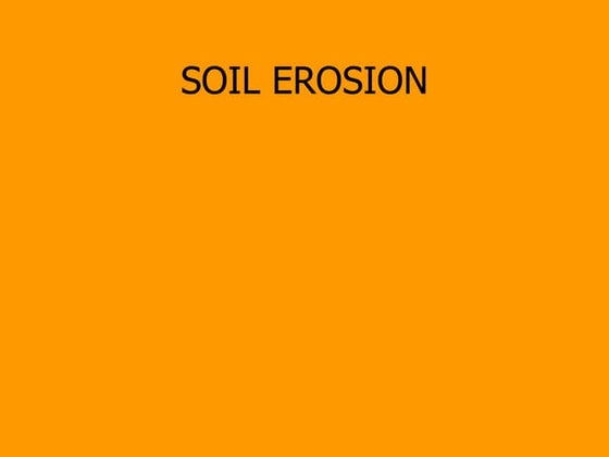 Soil erosion and conservation. | PPT