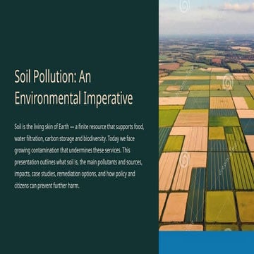 Global status of soil pollution | PPTX